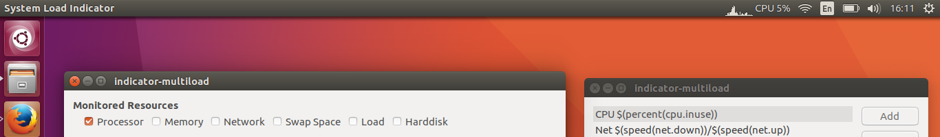 Customizing indicator-multiload in Ubuntu Unity