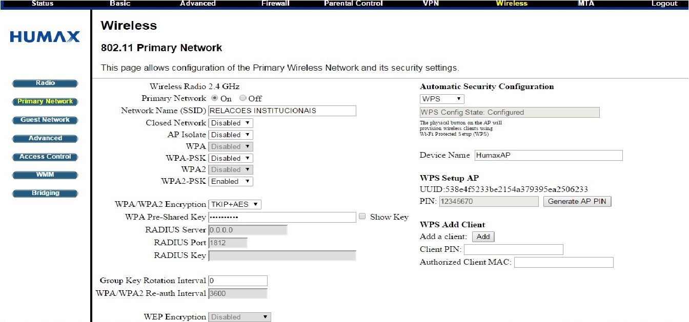 FAÇA VOCÊ MESMO INFORMÁTICA: TROCANDO SENHA ROTEADOR HUMAX NET-VIRTUA