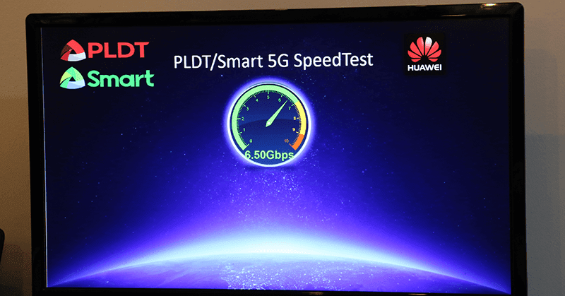 PLDT, Smart and Huawei achieved 6.5 Gbps of 5G speed!