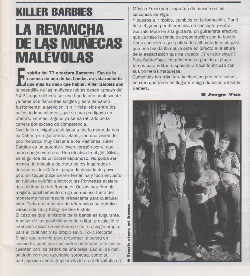 Vinilos Olvidados: The Killer Barbies. Dressed To Kiss. Lp 1995