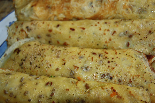 Tentações sobre a Mesa: Crepes Recheados com frutos do Mar