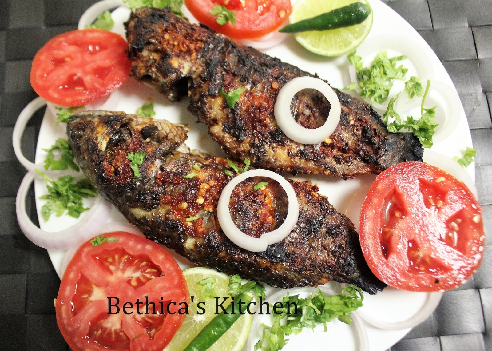 Bethica's Kitchen Flavours: Grilled Koi Maach (Climbing Perch Fish)