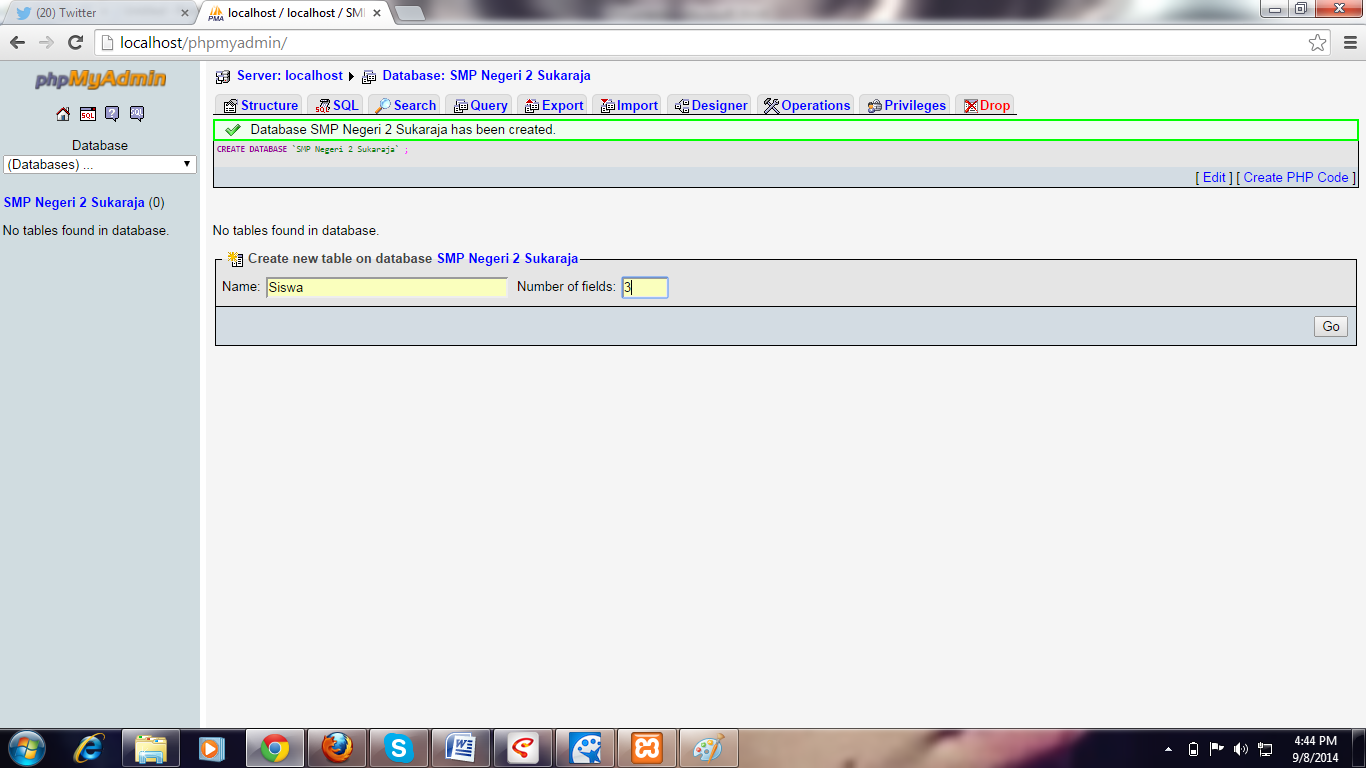 Cara Membuat Database Mysql Di Phpmyadmin Dengan Xampp Milwormjr