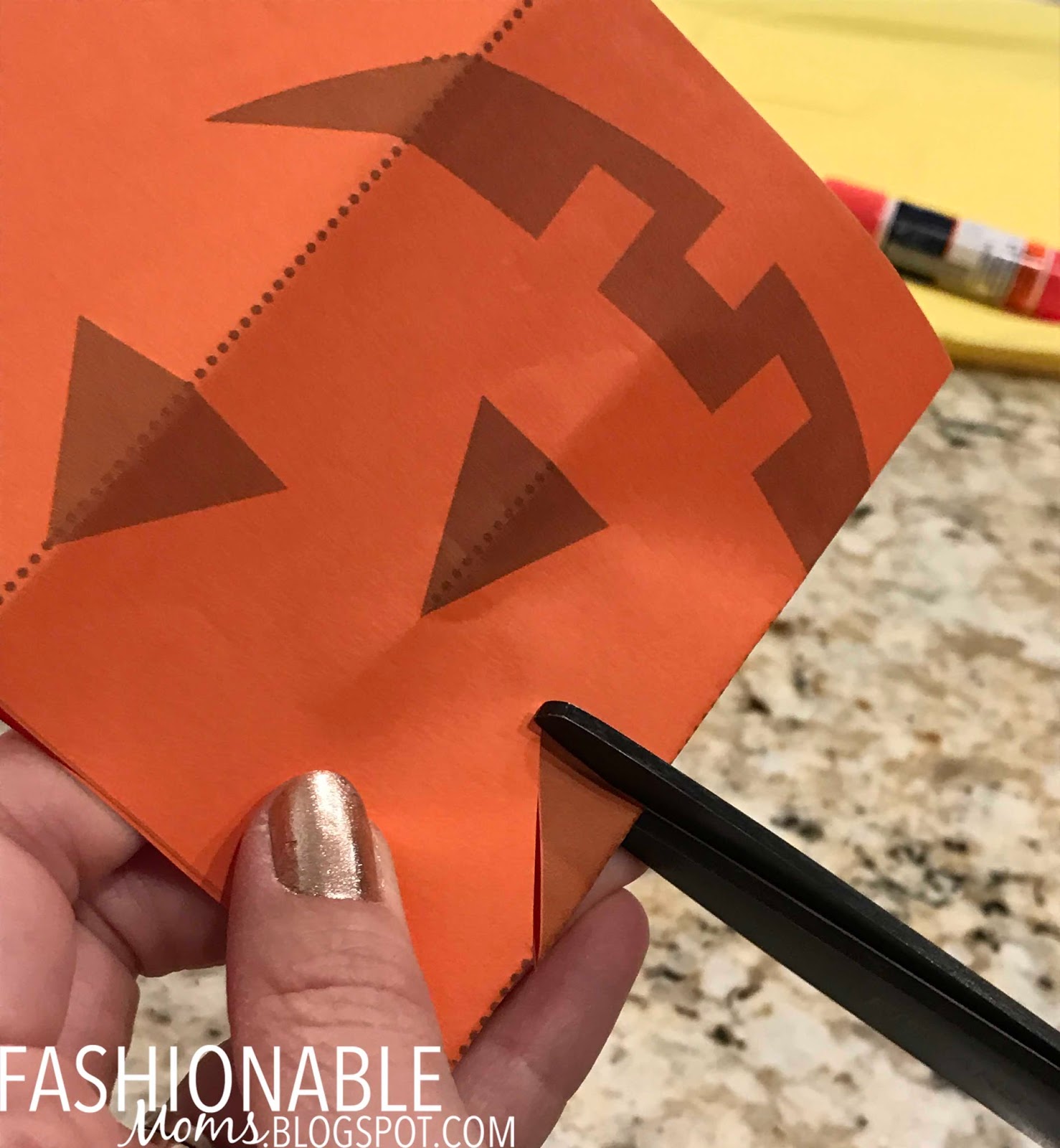 My Fashionable Designs: Halloween Craft: How to Make a Pumpkin Lantern