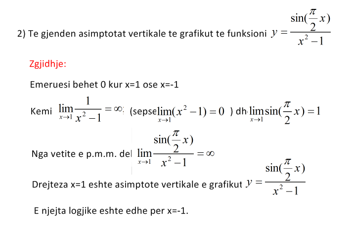 Limite (Ushtrime te zgjidhura) ~ Meso Matematike