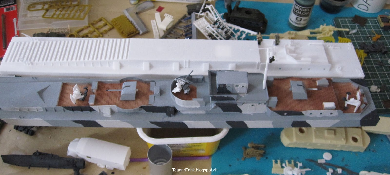 Tea and Tank: 1/144 Marinefährprahm typ D, a German landing ship 15/52