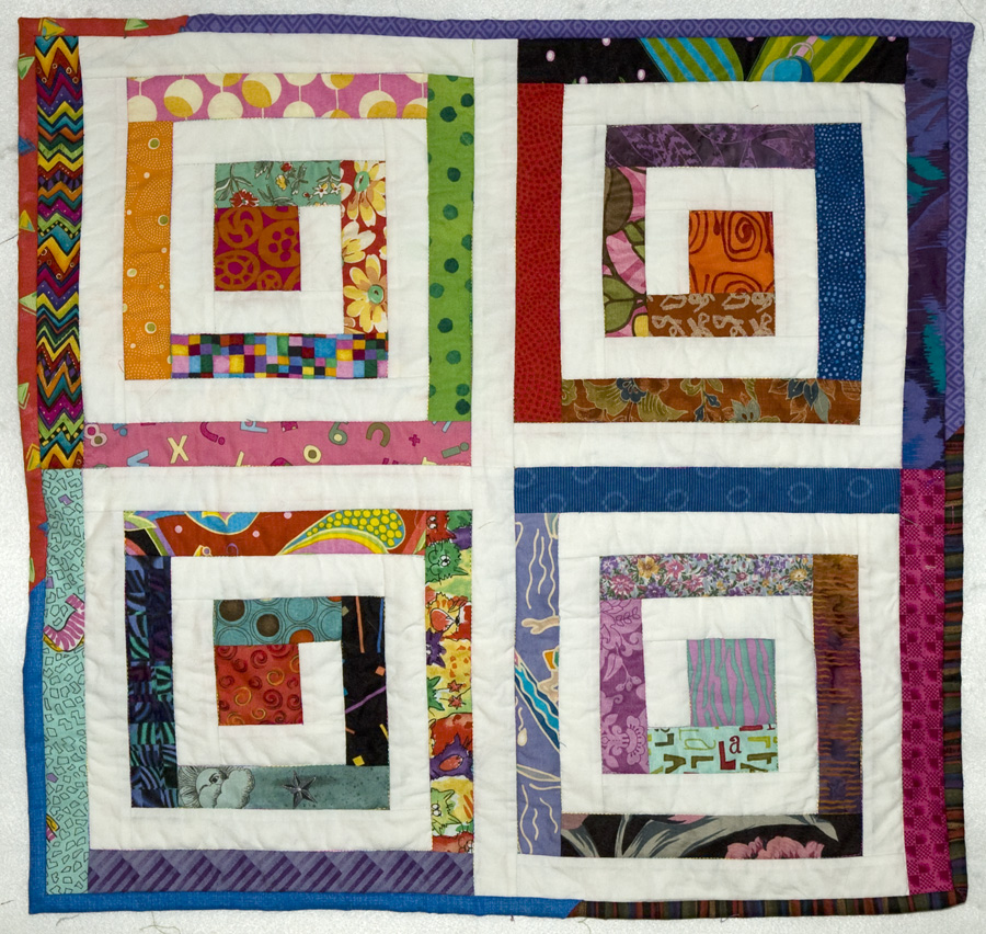 The Objects of Design: Pink Postage and Spiral Log Cabin