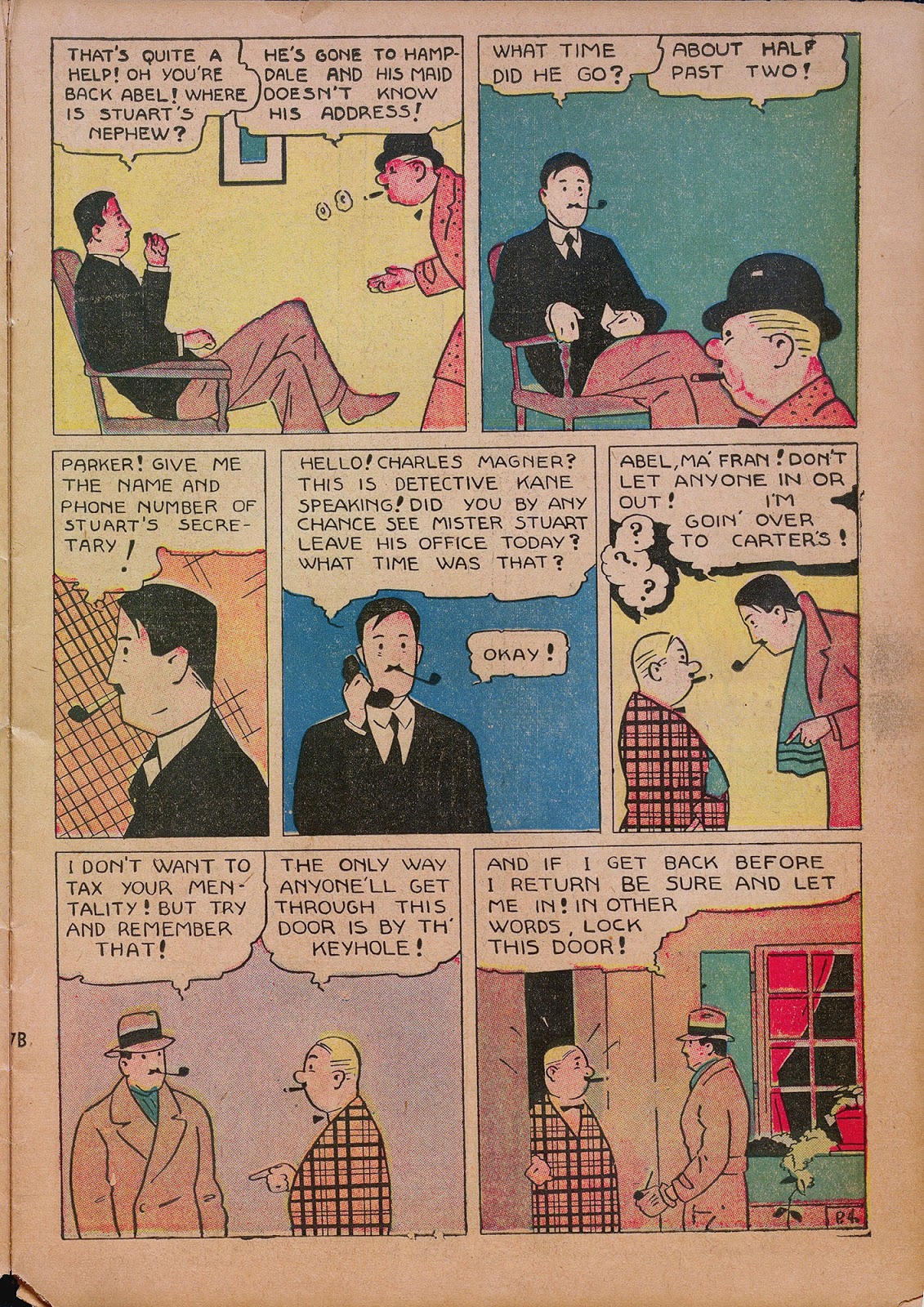 Four-Color Shadows: Kane and Abel, Private Detectives-John Ewing-1937