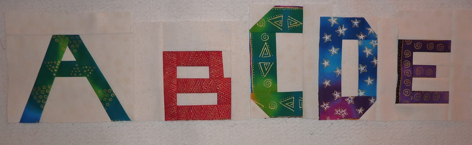 Kathy's Quilts: Letter Making