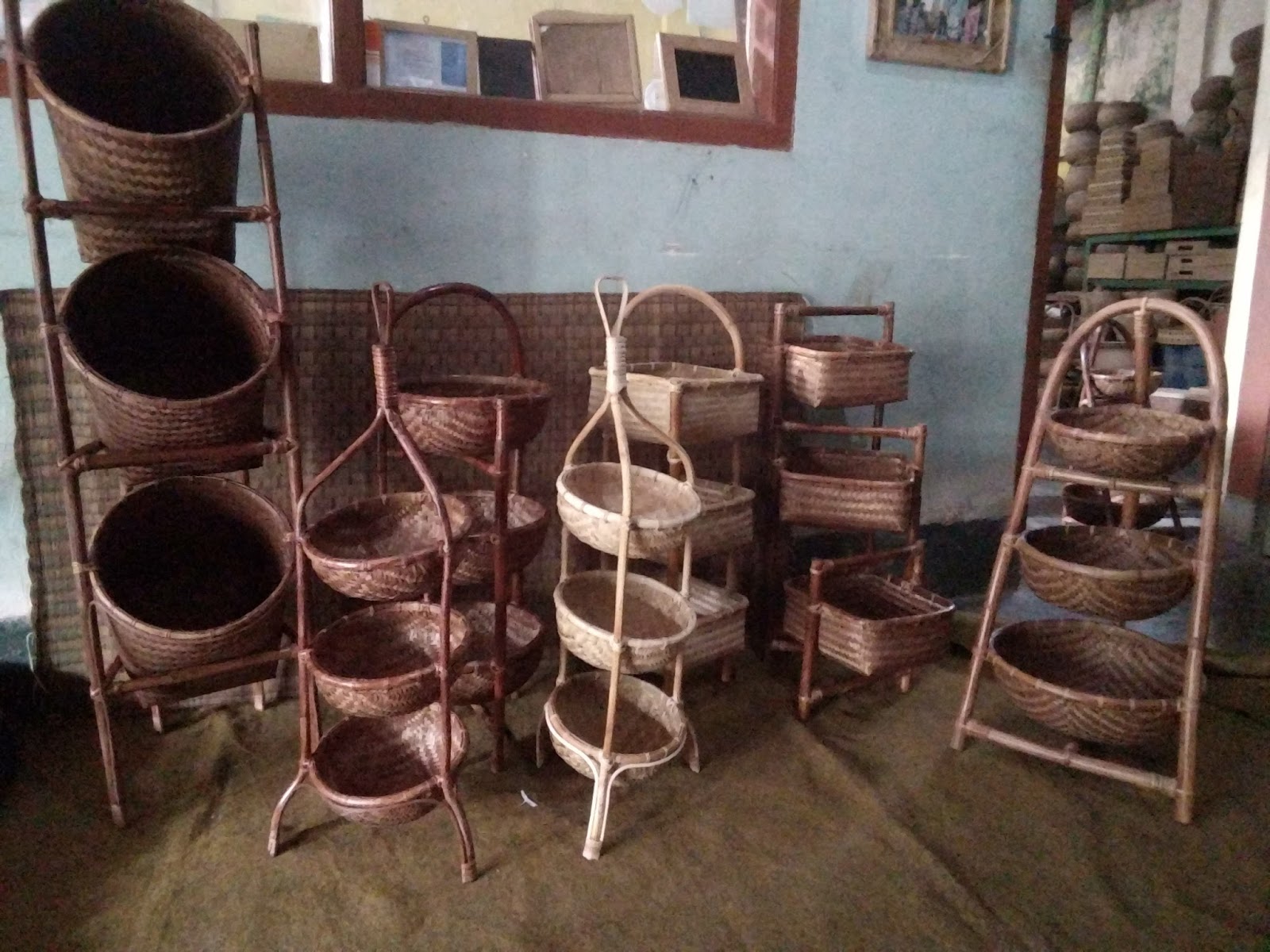 TERENG GADING ART SHOP LOMBOK TIMUR: RAK BUAH DARI BAMBU