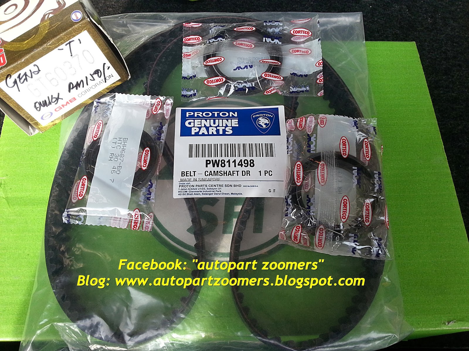 Boutique' AutoPart Zoomers ENT: ORIGINAL TIMING BELT PROTON GENUINE ...