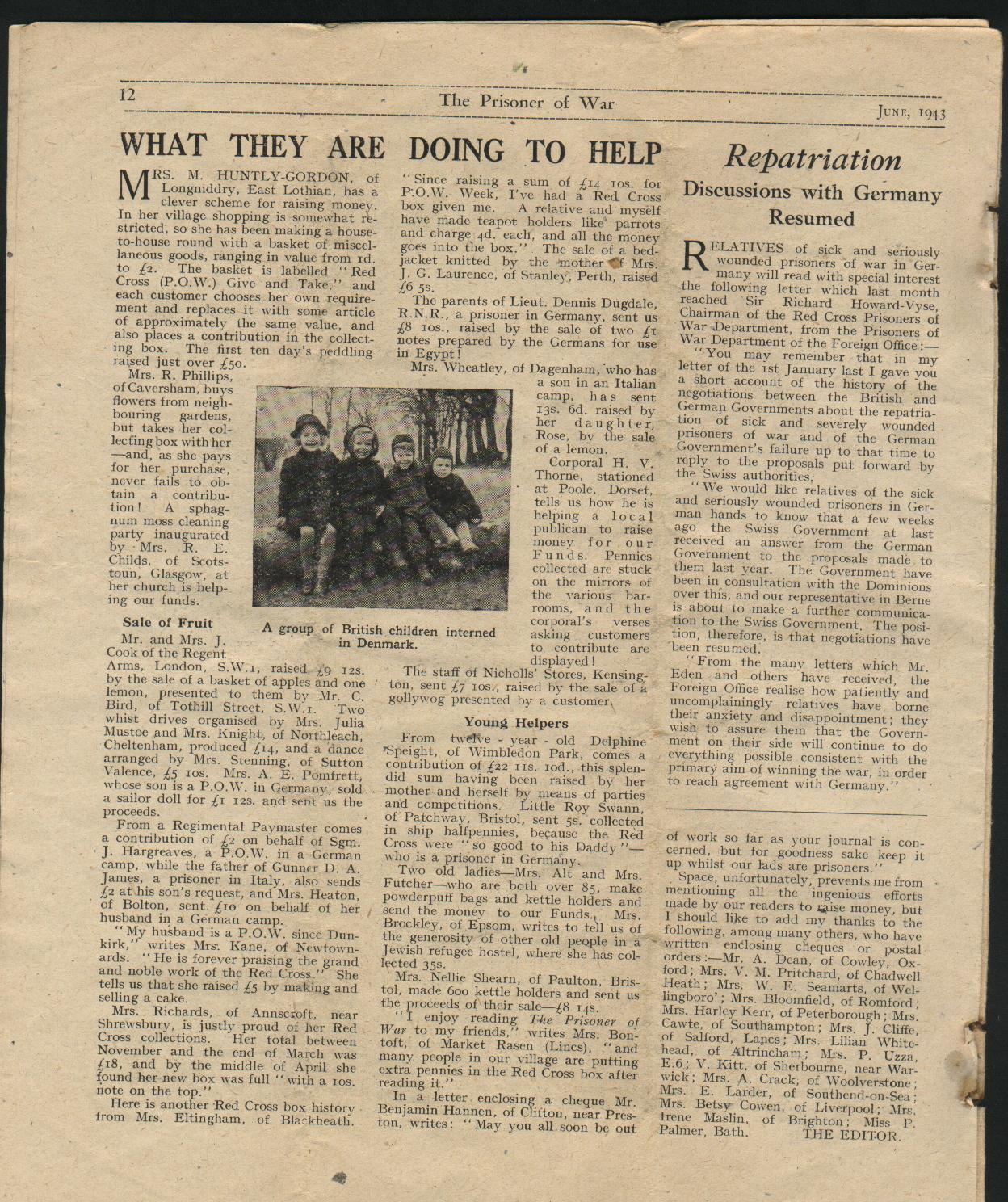 WWII Memories: Red Cross Journals - Volume 2, No. 14, June 1943