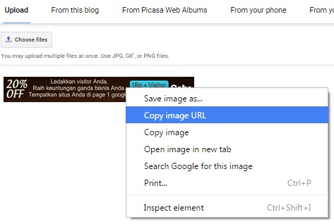 Cara Mudah Mengetahui dan Membuat URL Gambar - Tutorial Blogging