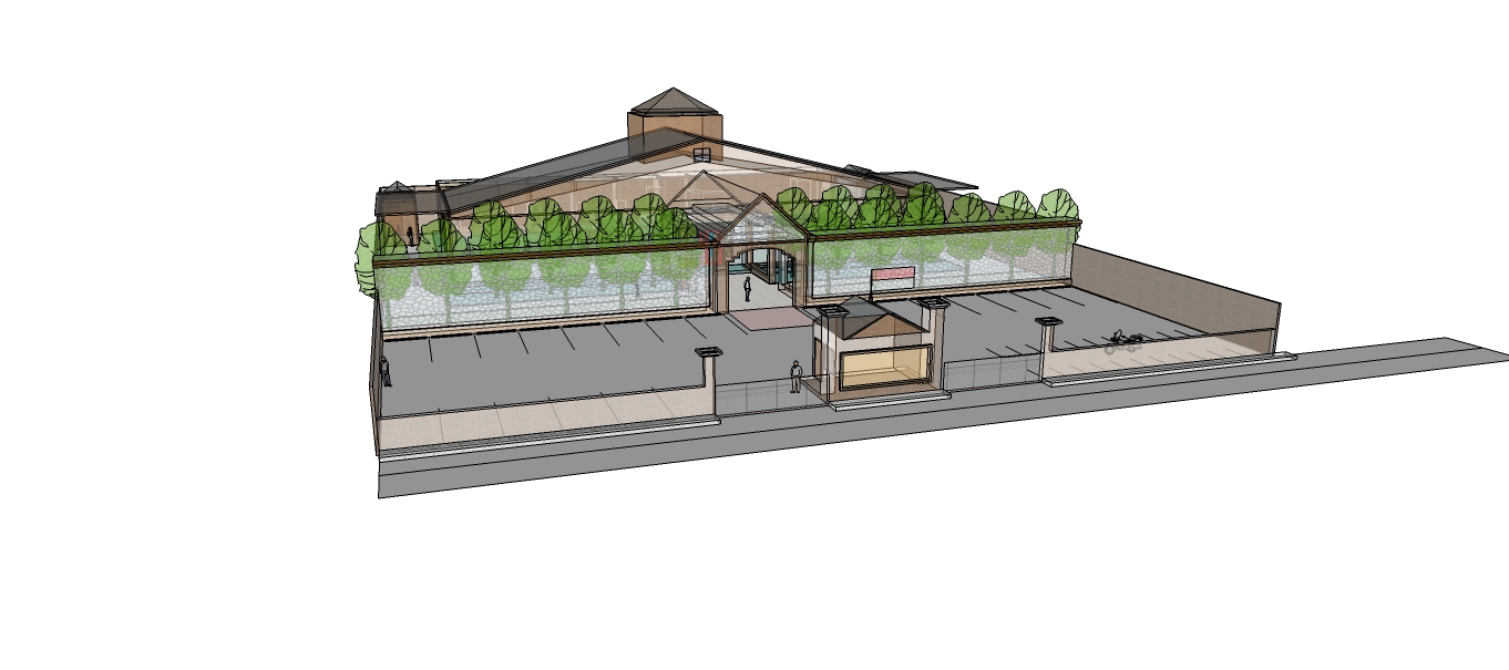 Desain Aula/Ruang Serbaguna Luas 3000m - Wahyu Blog