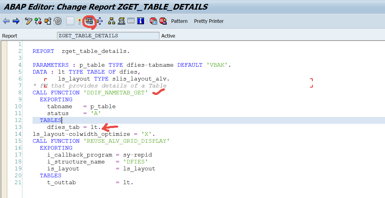 TECHSAP : Function Module that provides details of a table