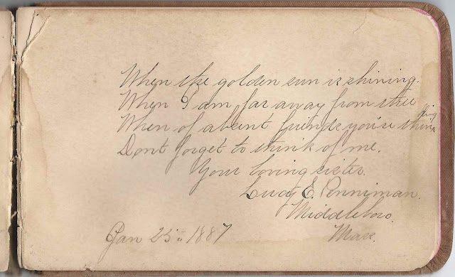 Heirlooms Reunited: 1880s/1890s Autograph Album of Addie A. (Penniman ...