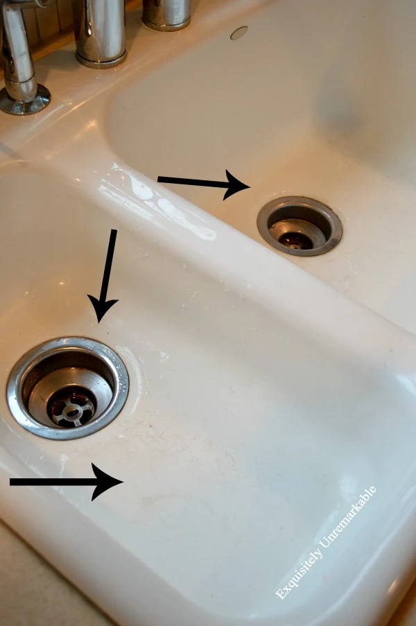 How To Clean A White Porcelain Sink - Exquisitely Unremarkable