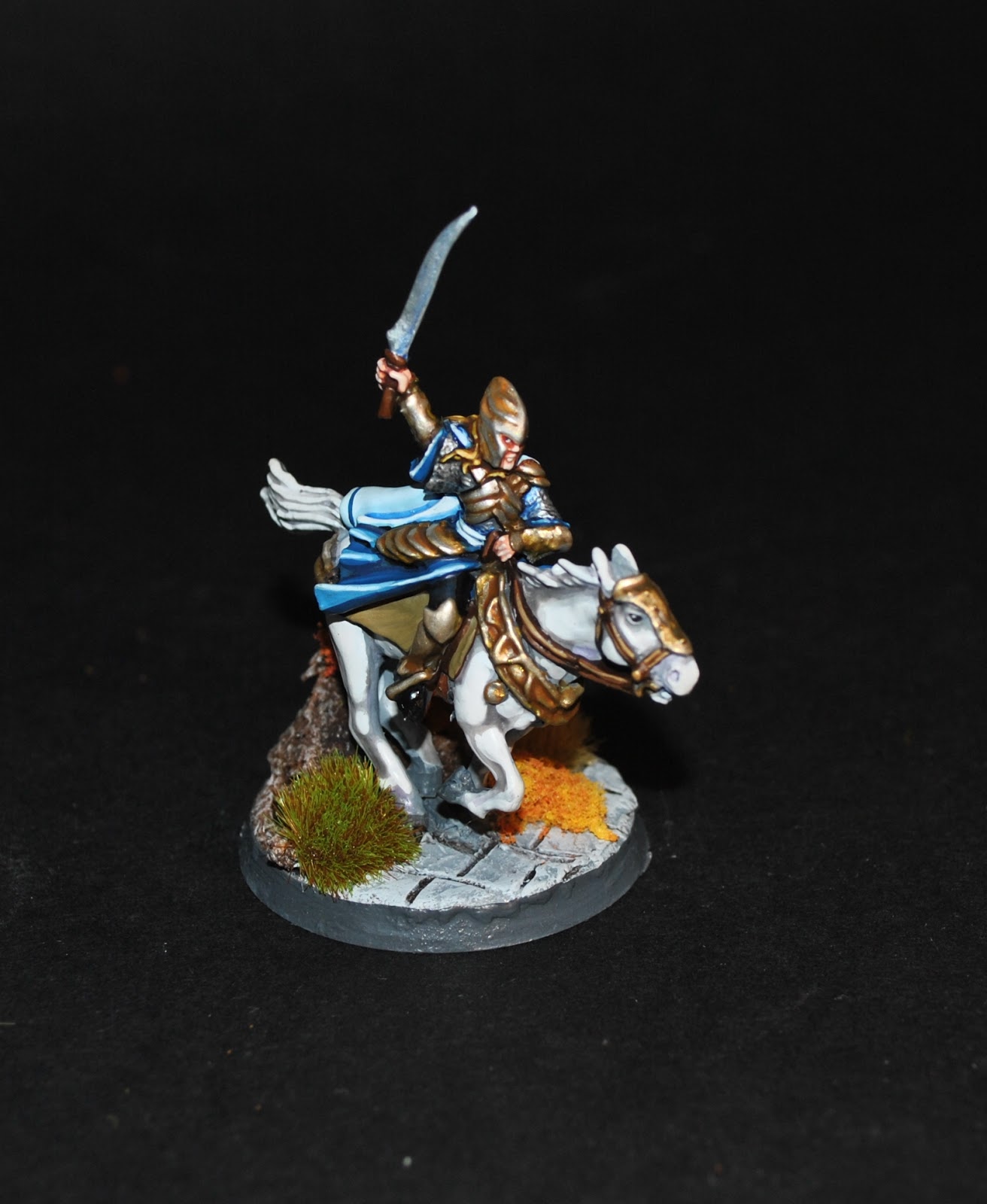 Silver and Blue Minis: Old stuff - Armoured Glorfindel Conversion
