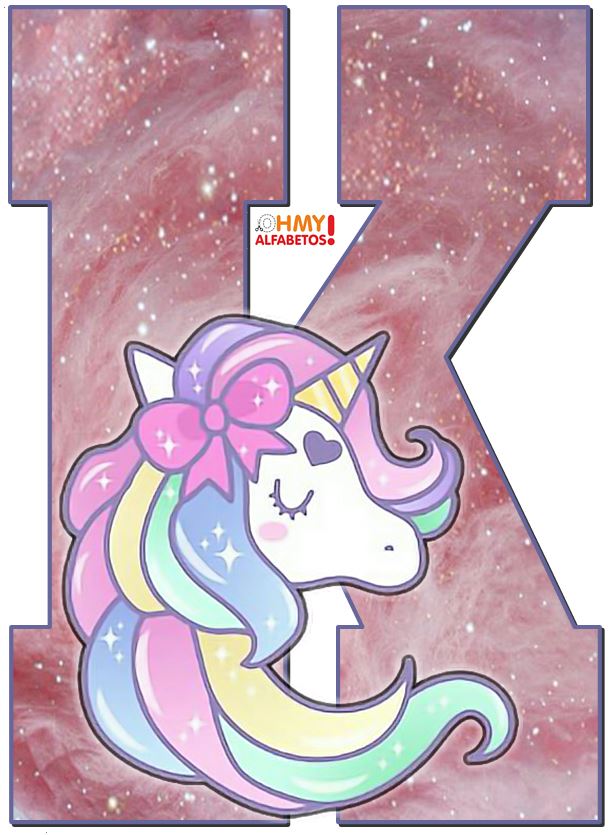 Abecedario Sueños de Unicornio. Unicorn Dreams Abc. - Oh my Alfabetos!