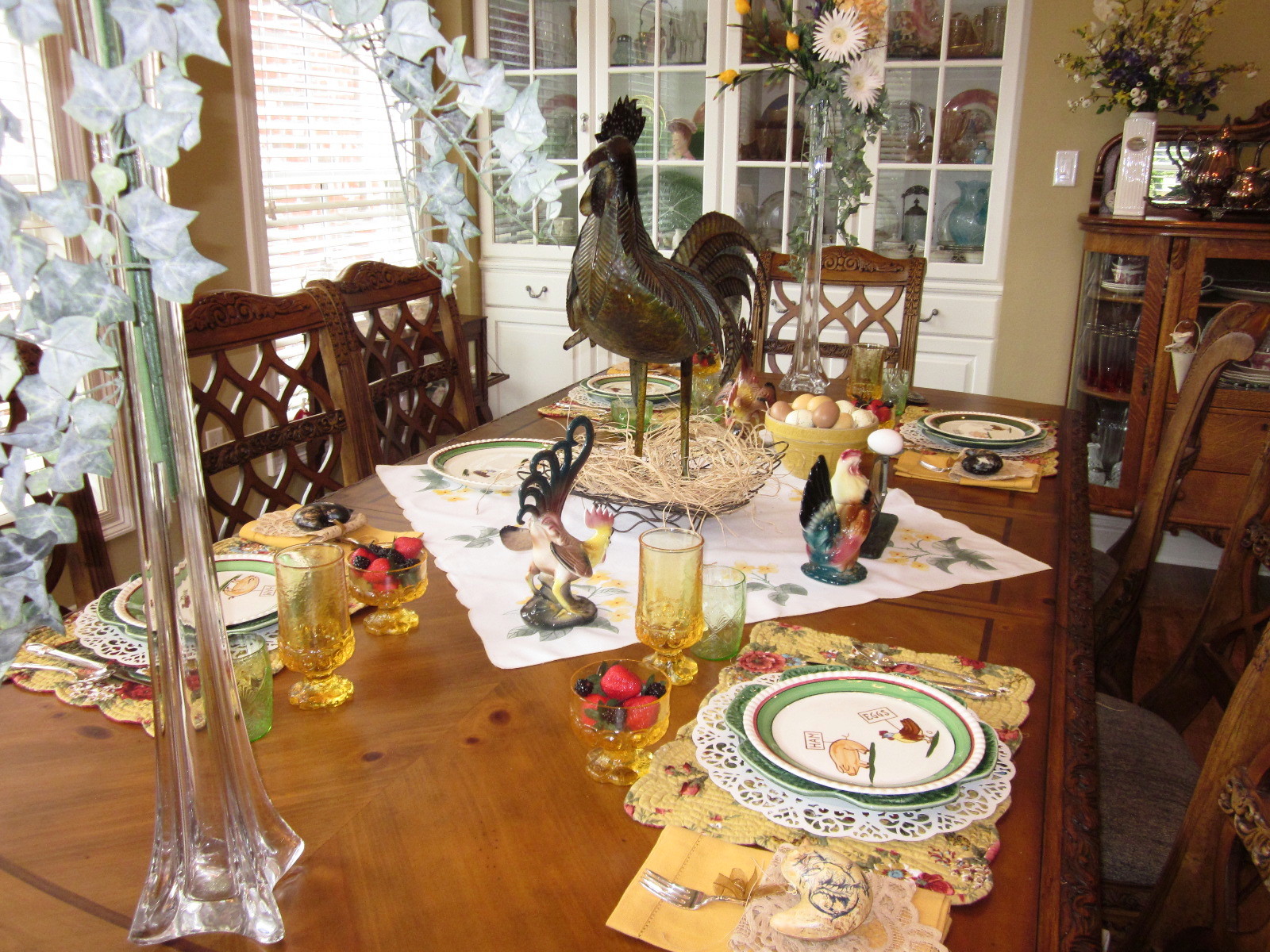 A Southern Belle Dishes on Decor: Tablescaping–Ham and Eggs