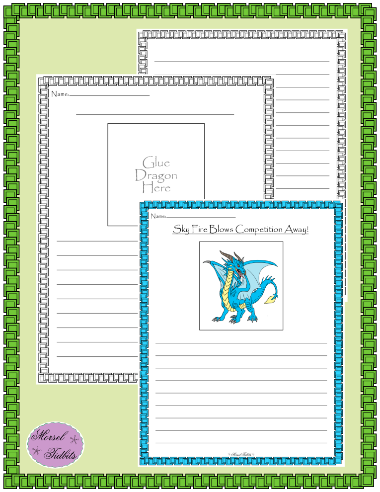 Morsel Tidbits: Dragon Profiles: Creative Writing