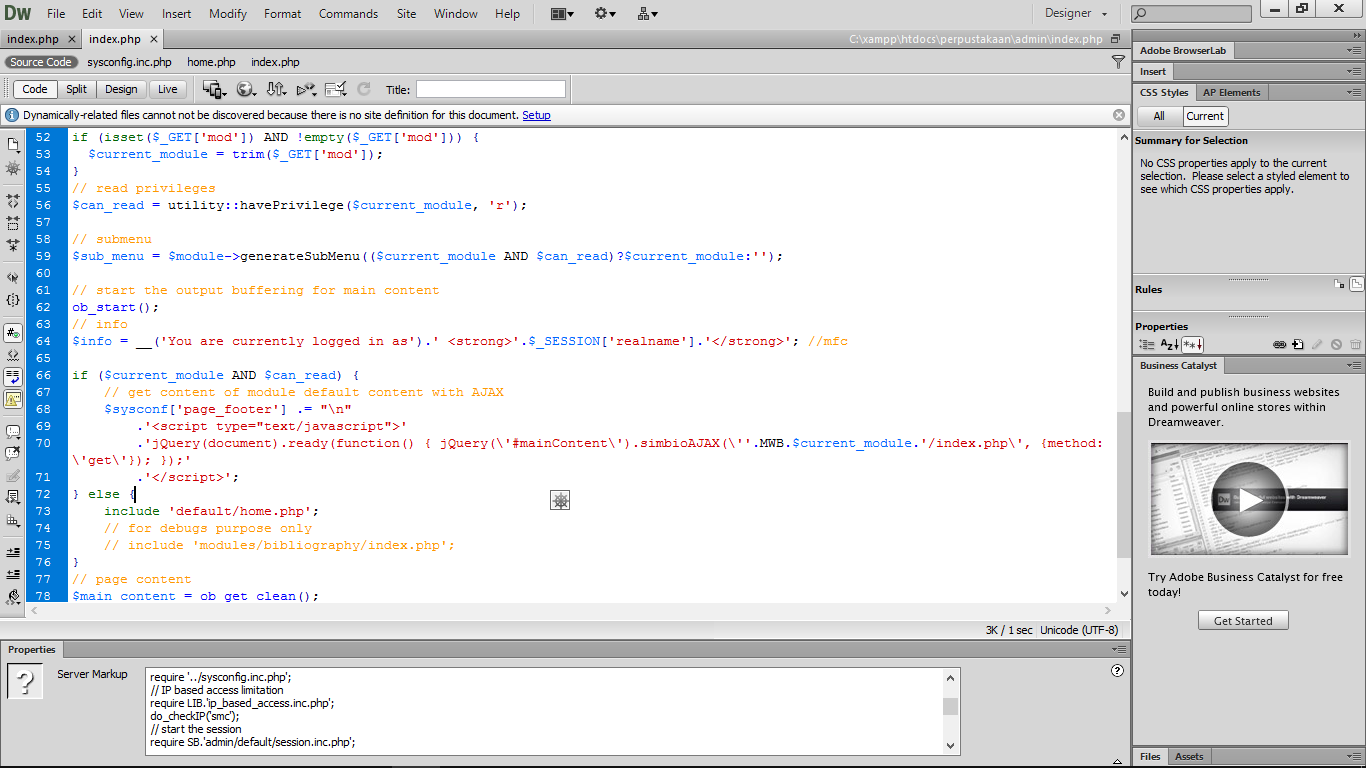 [Kelompok 2] 6 - Dokumentasi Coding (Sistem Informasi Perpustakaan SMAN ...