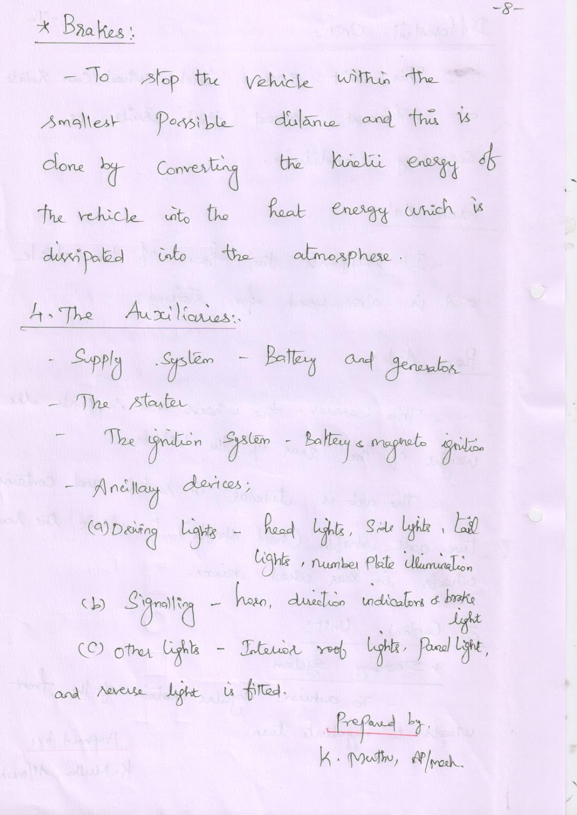 BEST REFERENCE FOR ENGINEERING STUDENTS: ME6602 automobile Engineering ...