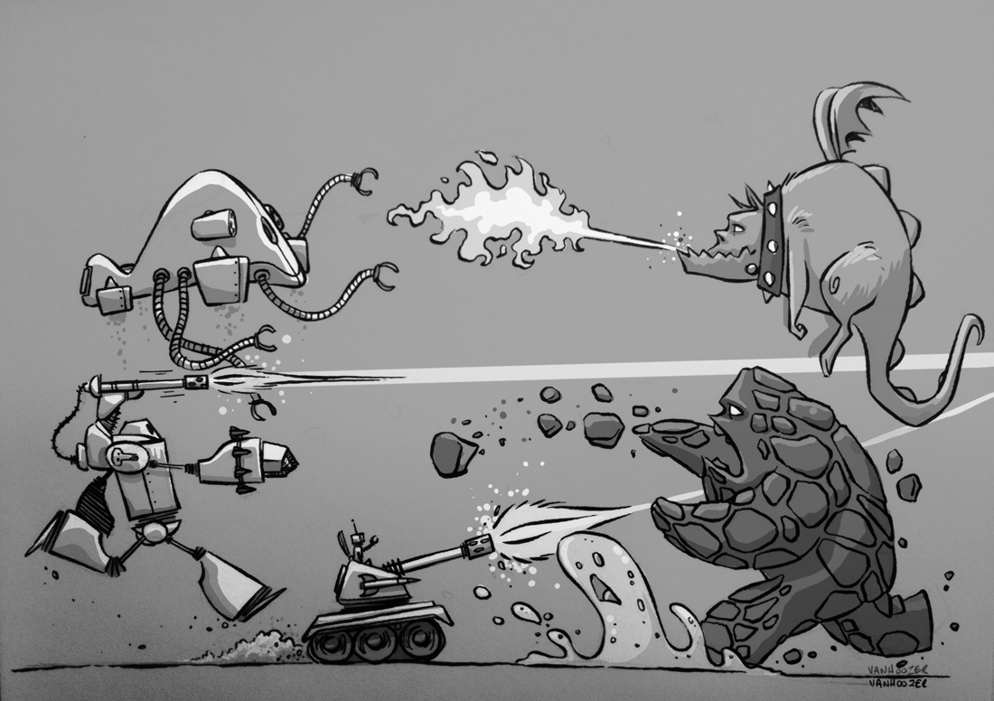 the Paper Robot: The Most Epic of Epic Battles Awesome