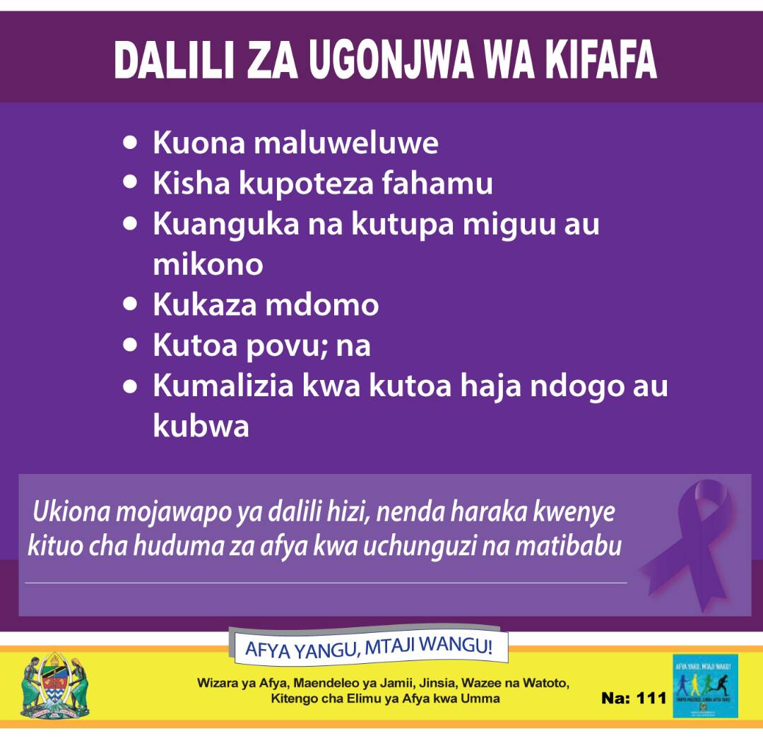 FAHAMU UGONJWA WA KIFAFA - Wizara ya Afya Tanzania