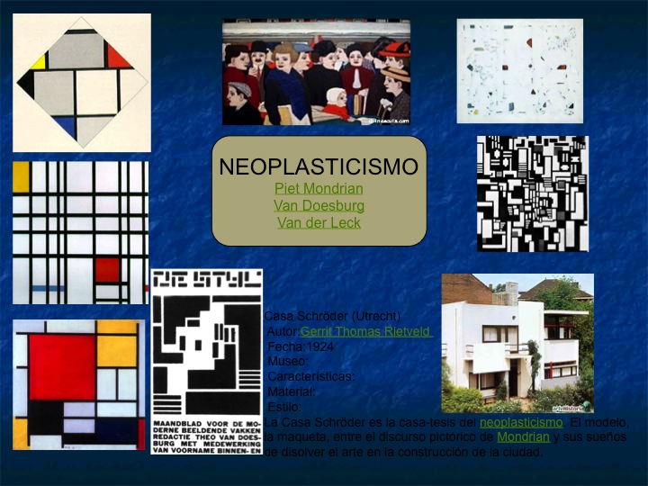 El infierno es un lugar seguro.: Neoplasticismo.