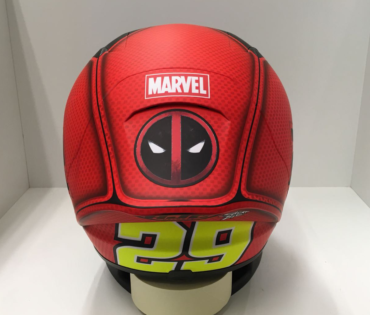 Racing Helmets Garage: HJC R-PHA 01R A.Iannone "Deadpool" Le Mans 2018 ...