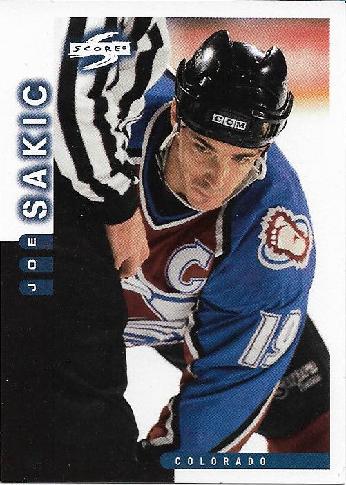 My PCs--one card at a time: Joe Sakic card #239 1997-98 Score #125