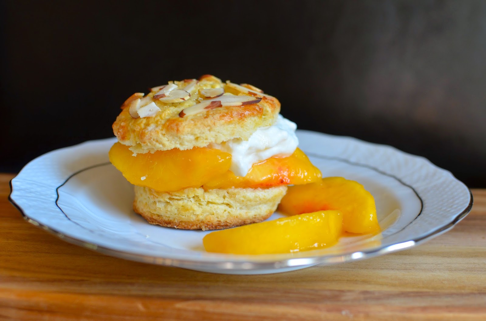 Playing with Flour: Almond scones...and almond peach shortcakes