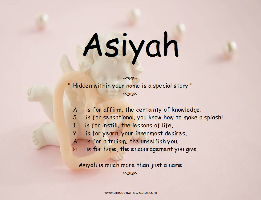 Asiyah | Unique Name Creator