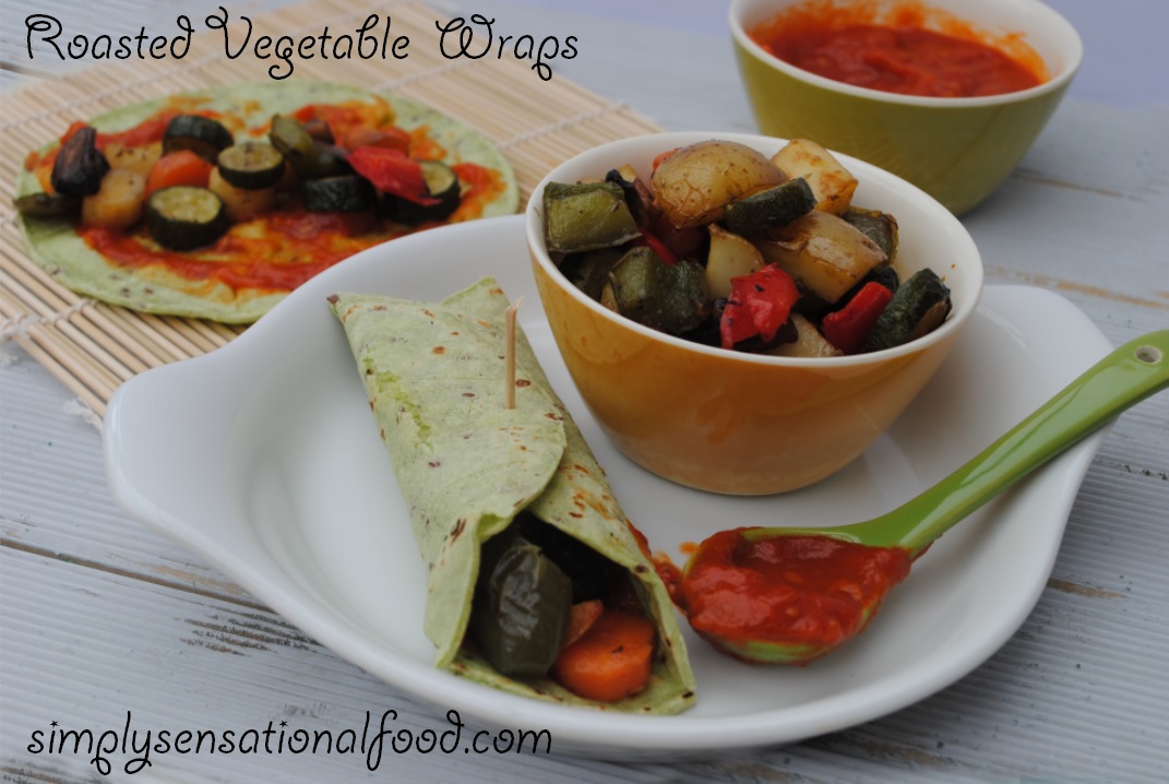 Roasted Vegetable Wraps | simply.food
