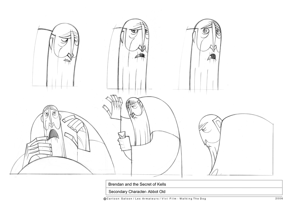 Feature Design by Barry Reynolds: "Secret of Kells" - Old Abbot Cellach