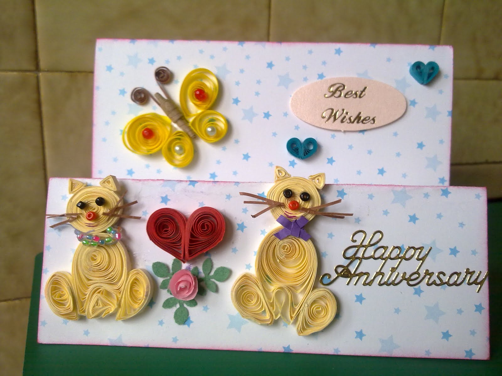 papercrafts: Quilled Anniversary Card