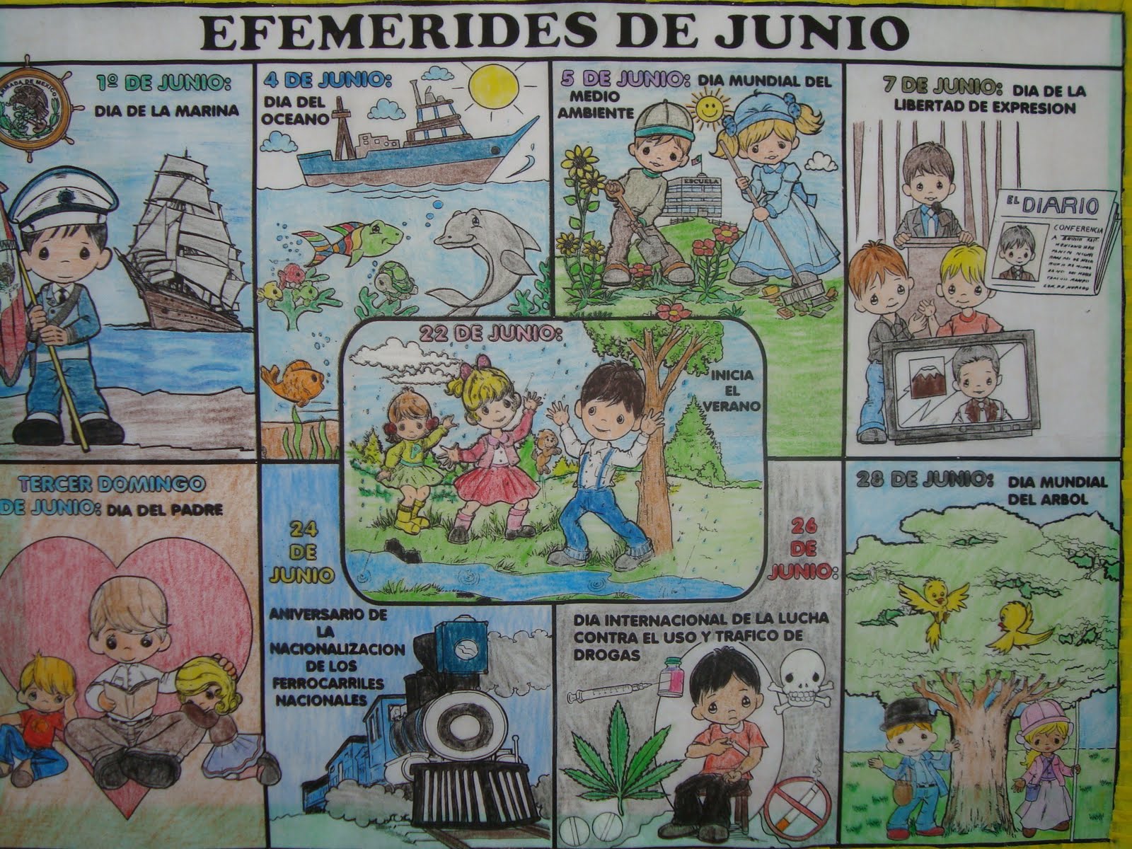 PERIODICO MURAL DE JUNIO ~ ESCUELA PRIMARIA PROFR "BENITO ACOSTA"