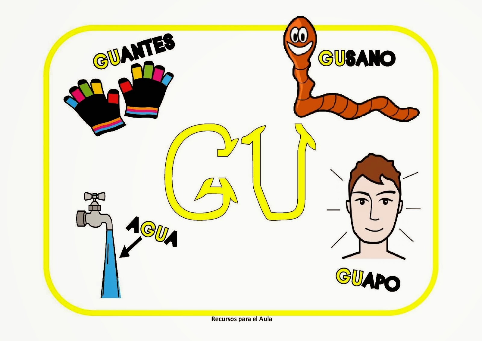 APRENDEMOS CON TODOS Y DE TODOS : LECTOESCRITURA GA, GO, GU / GUE, GUI ...