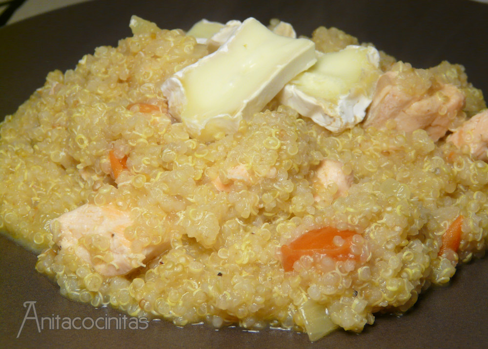 Anita Cocinitas: Falso risotto de quinoa con salmón