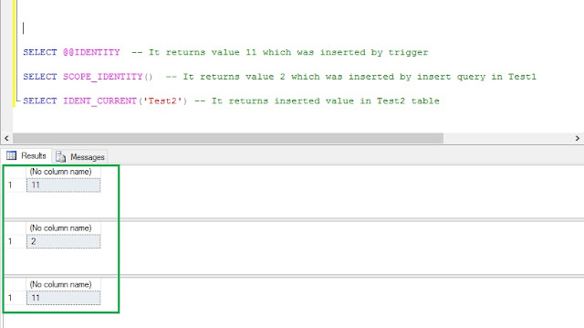 Difference Between SCOPE_IDENTITY(), @@IDENTITY and IDENT_CURRENT ...