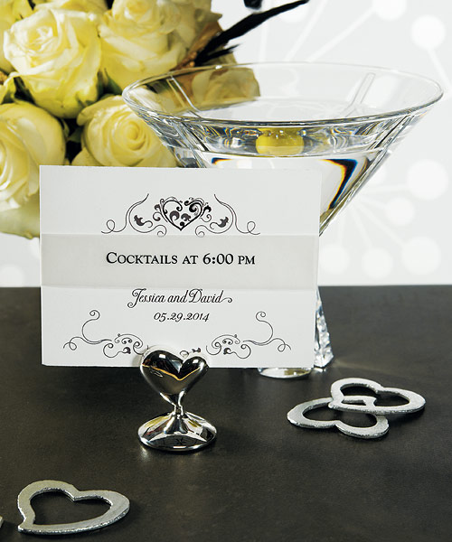 "Swish" Heart Place Card Holders - Unxia