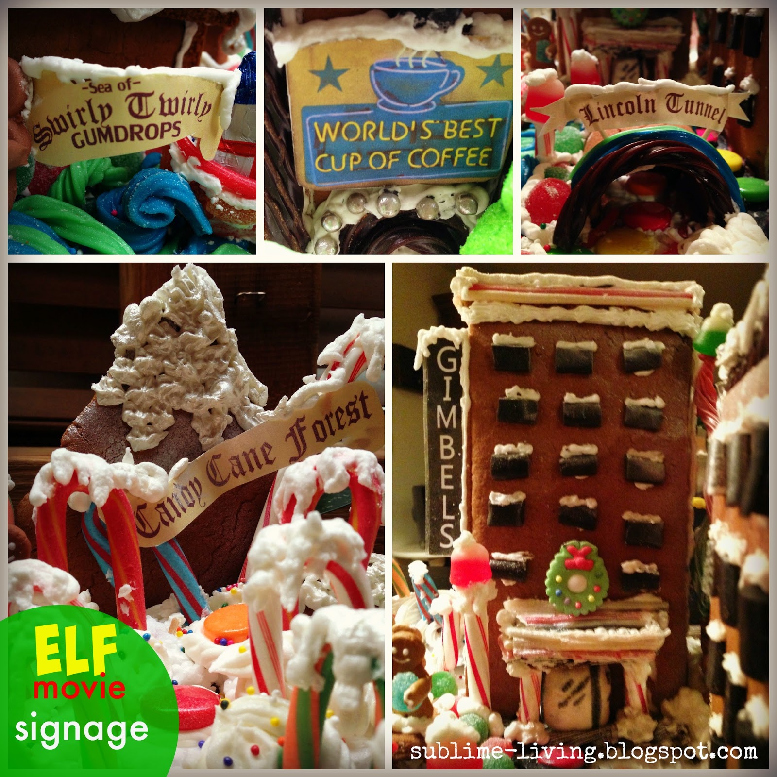 Sublime Living: Making a Custom Gingerbread House from Scratch: Elf ...