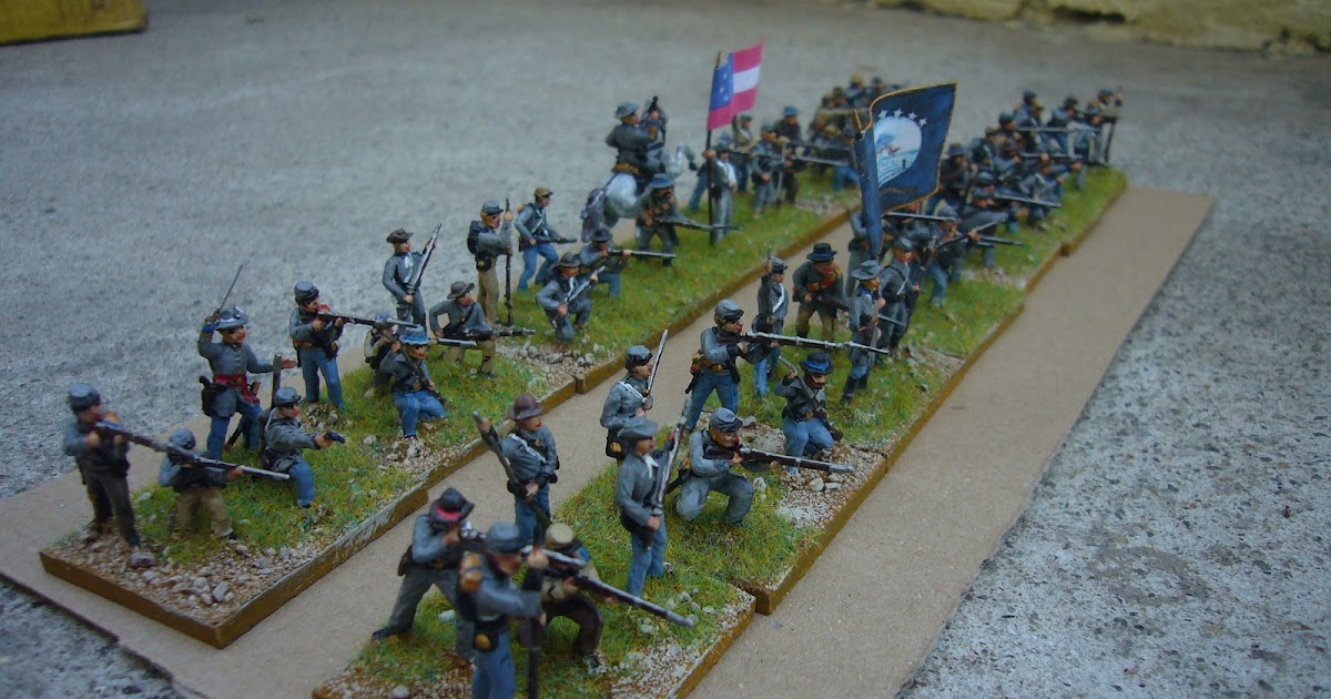 jp wargaming place: ACW- Fire and Fury- 1/72nd scale Rodes Division ...