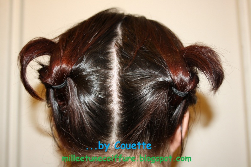Couettes "oreilles de yorkshire" (avec topsy tail) | coiffure cheveux ...