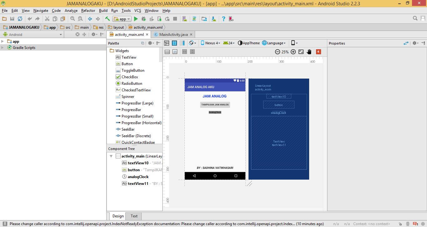Let's Love: Tutorial Membuat Jam Analog Pada Android Studio