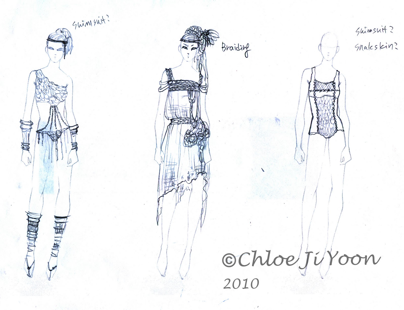 Costume concept sketches 2010