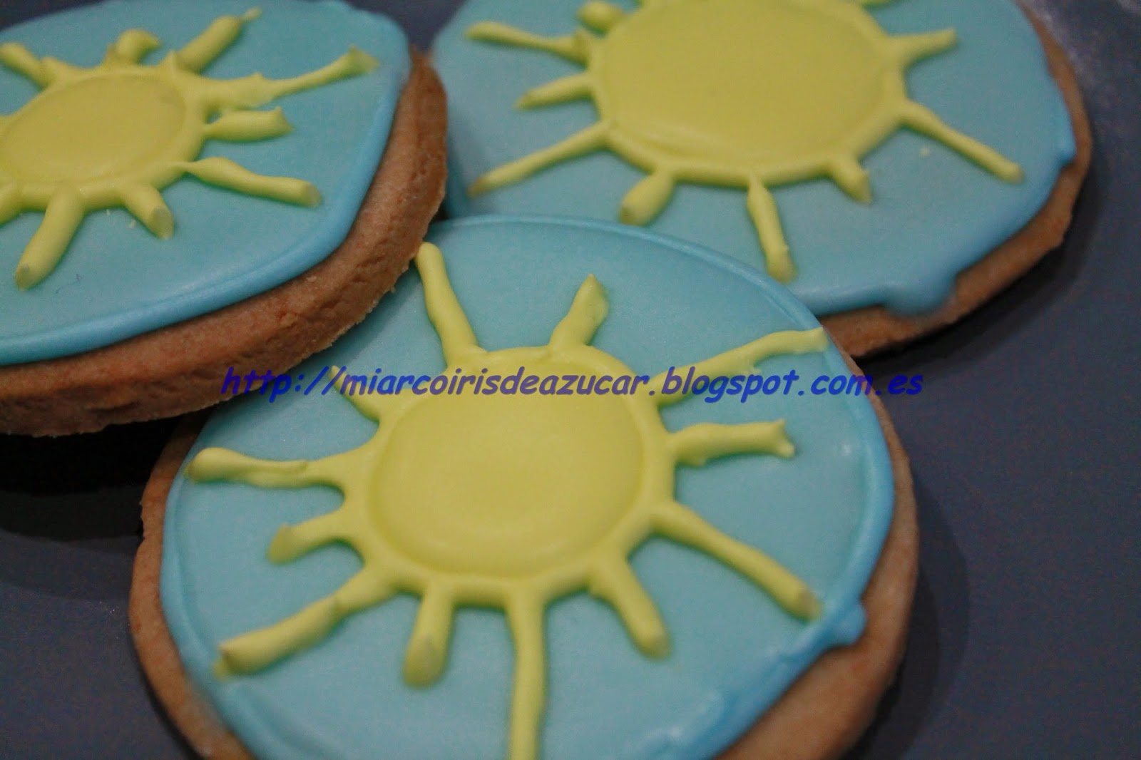 Mi Arcoiris de Azúcar: Galletas decoradas sol