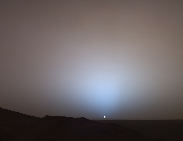 AMAZING STORIES AROUND THE WORLD: Sunset On Planet Mars (PHOTO)