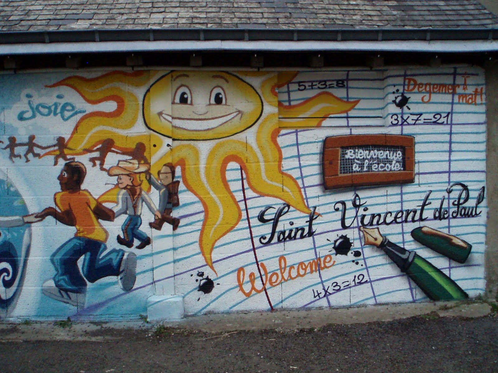 La planète Giem: Fresque école primaire Saint Vincent de Paul